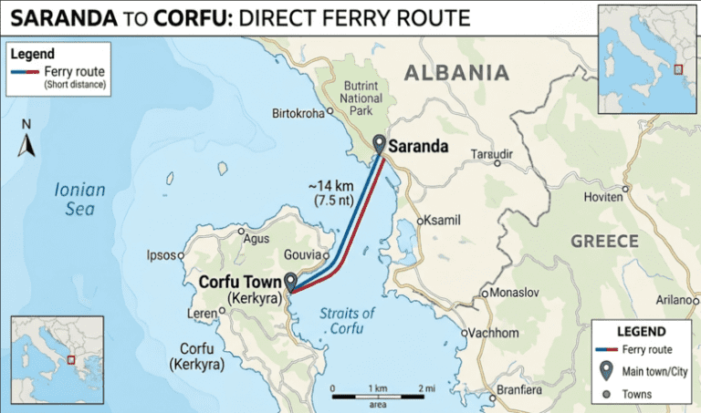 Saranda to Corfu Ferry: The Ultimate Guide to Crossing the Ionian - The ...